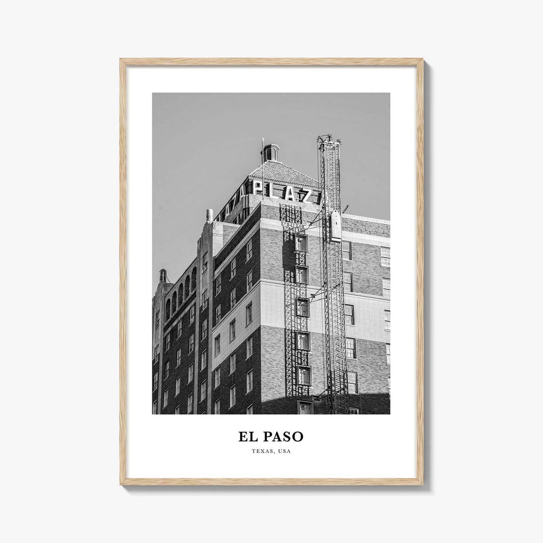 El Paso Wall Art No 1, El Paso Wall Decor, El Paso Poster, El Paso Home ...