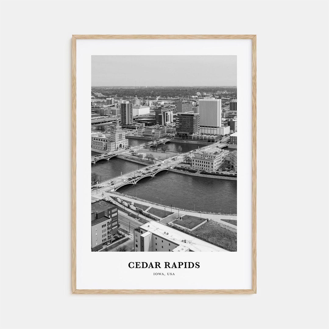 Cedar Rapids Wall Art, Cedar Rapids Wall Decor, Cedar Rapids Poster ...
