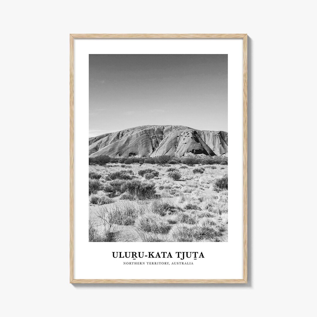 Uluru Kata Tjuta Travel Poster: Australian Photography Print - Etsy ...