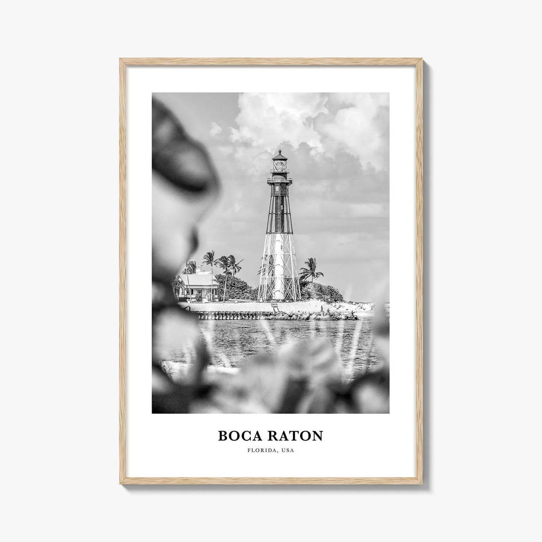Boca Raton Wall Art No 1, Boca Raton Wall Decor, Boca Raton Poster ...