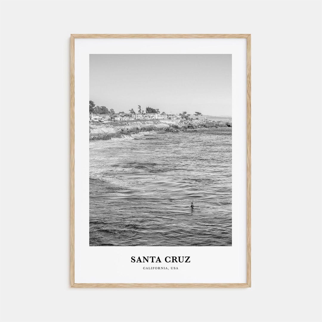 Santa Cruz Wall Art No 2, Santa Cruz Wall Decor, Santa Cruz Poster ...