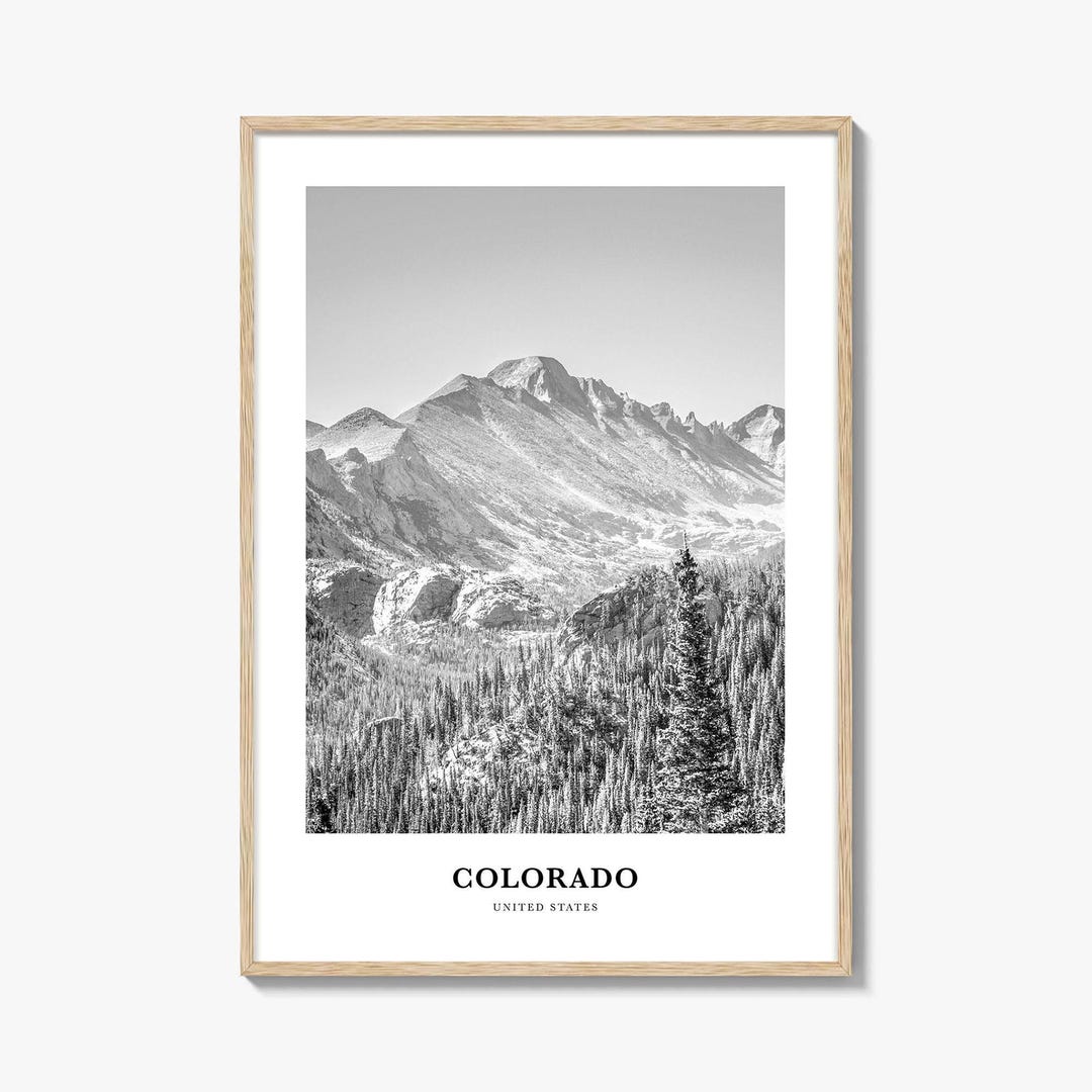 Colorado Wall Art No 1, Colorado Wall Decor, Colorado Poster, Colorado ...