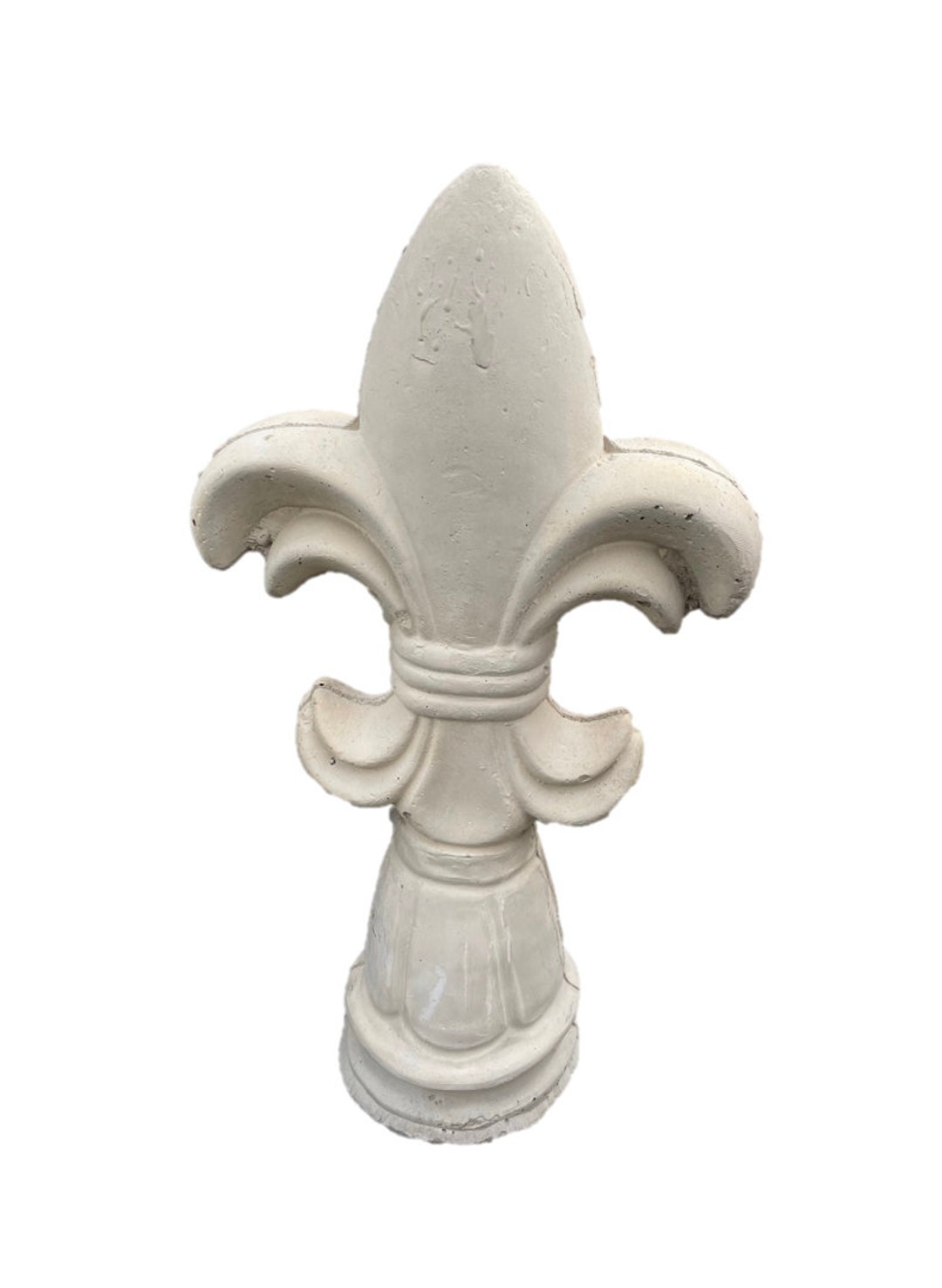 Fleur De Lis Topper Concrete Statue - Natural Concrete - Etsy