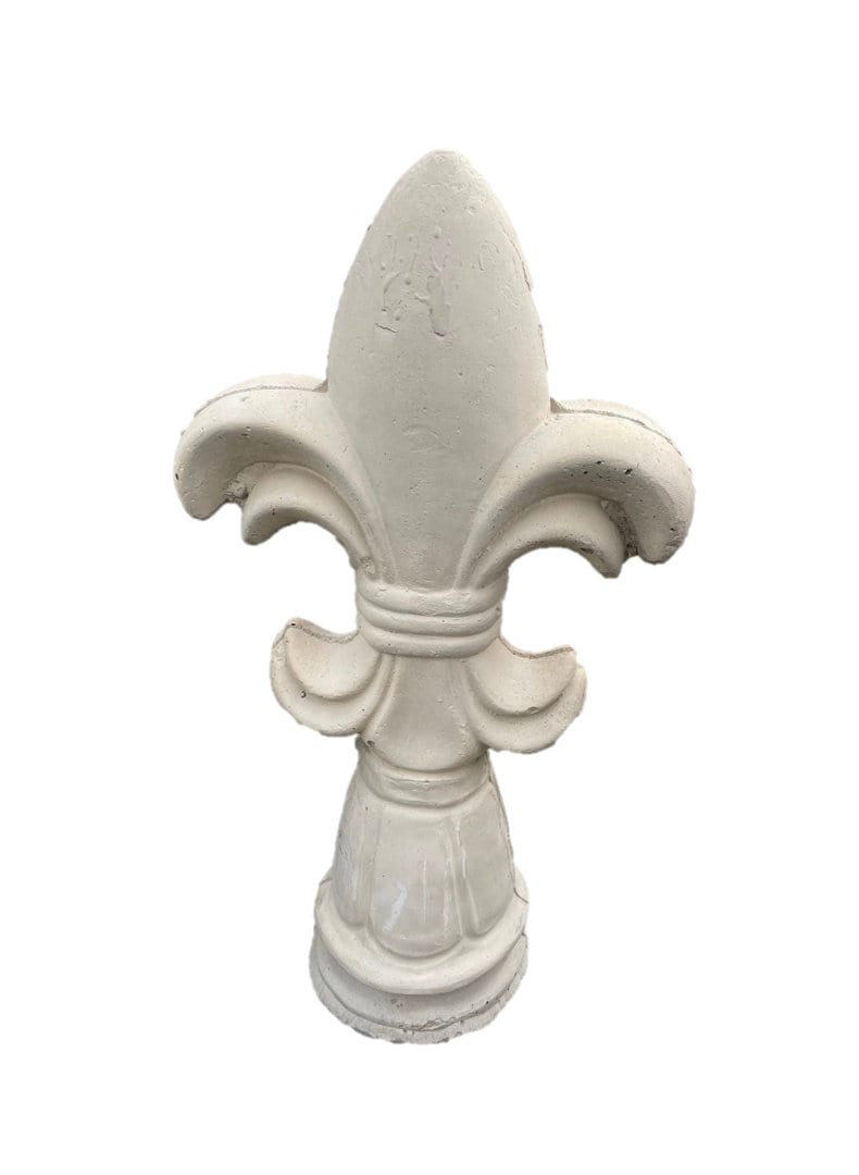 Fleur De Lis Topper Concrete Statue - Natural Concrete - Etsy