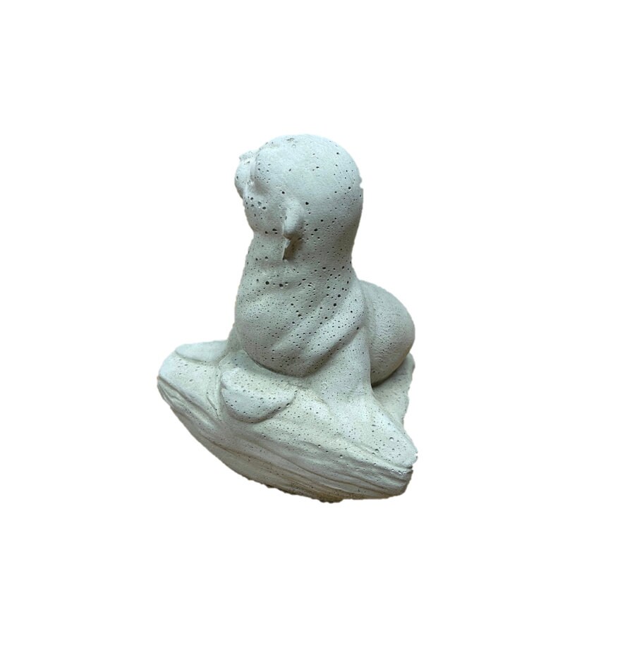 Seal Concrete Statue, Small - Natural Concrete - Etsy