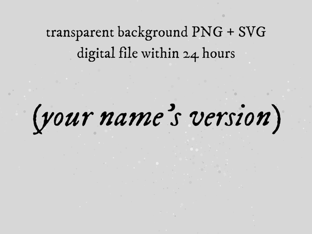 Any Name's Version PNG SVG, Custom Version File, Swiftea, Swiftie, Tay ...