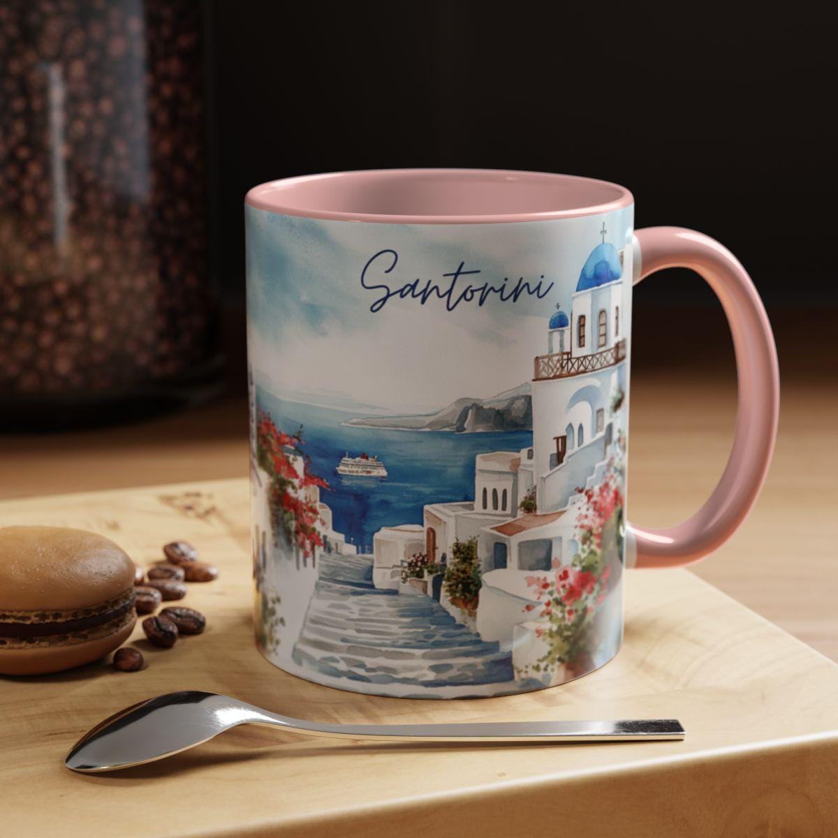 Santorini Mug, Greece Mug ,accent Coffee Mug, 11oz - Etsy
