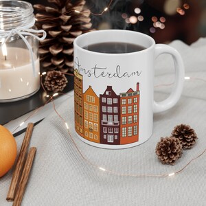 Amsterdam Coffee Mug, Cute Amsterdam Houses Mug, Amsterdam Gift ...