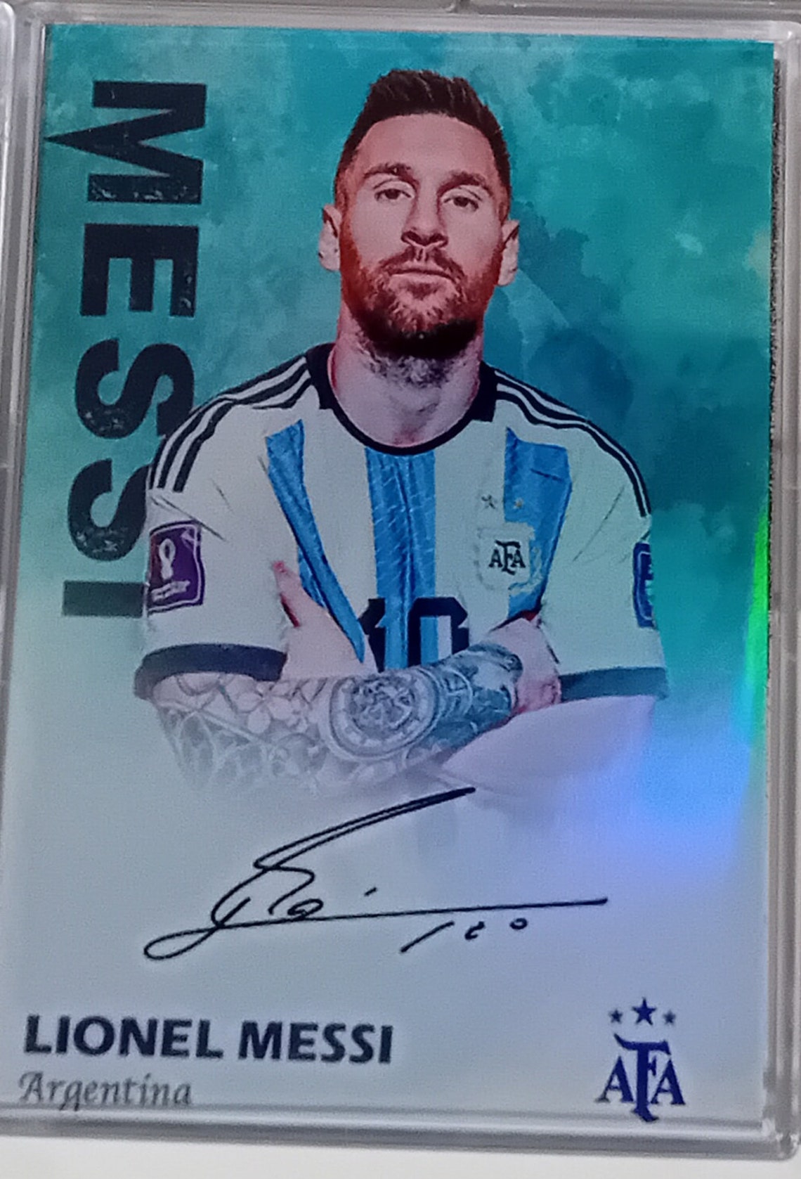 LIONEL MESSI AUTOGRAPHED Card - Etsy