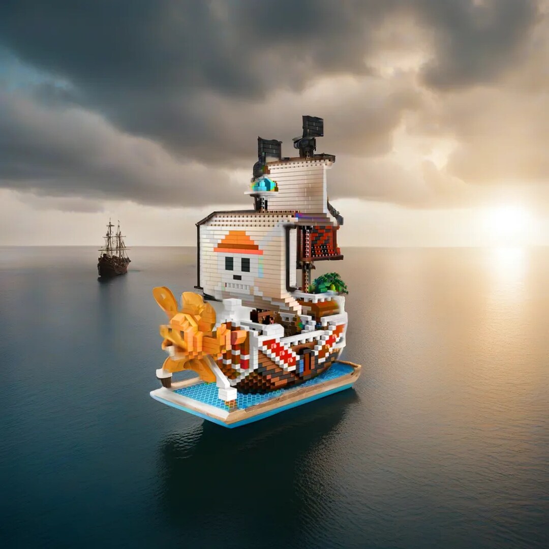 Thousand Sunny Pirate Ship Building Blocks DIY One Piece Universe ...