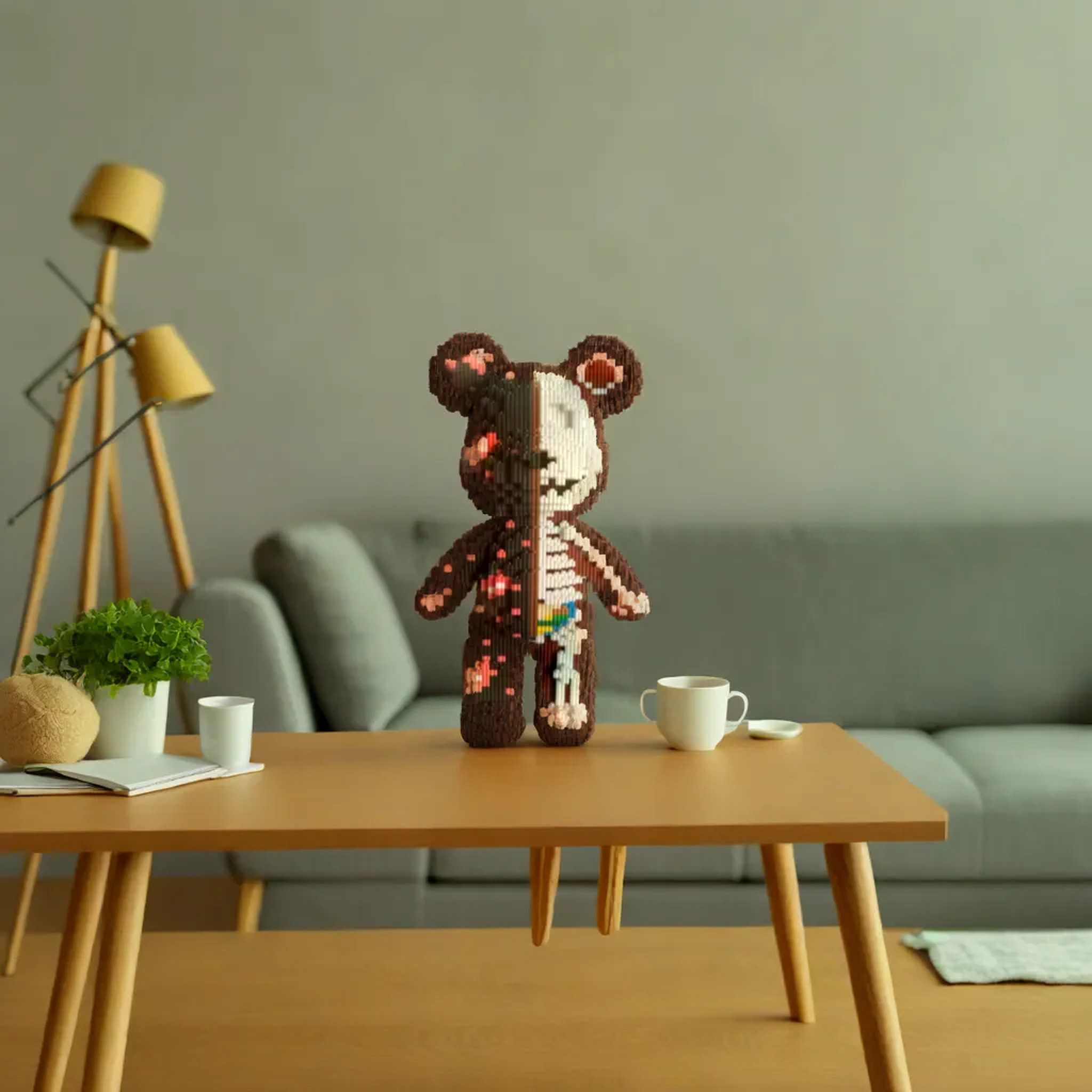 Adorable Cartoon Love Bearbrick Colorful Building Blocks Set Perfect ...