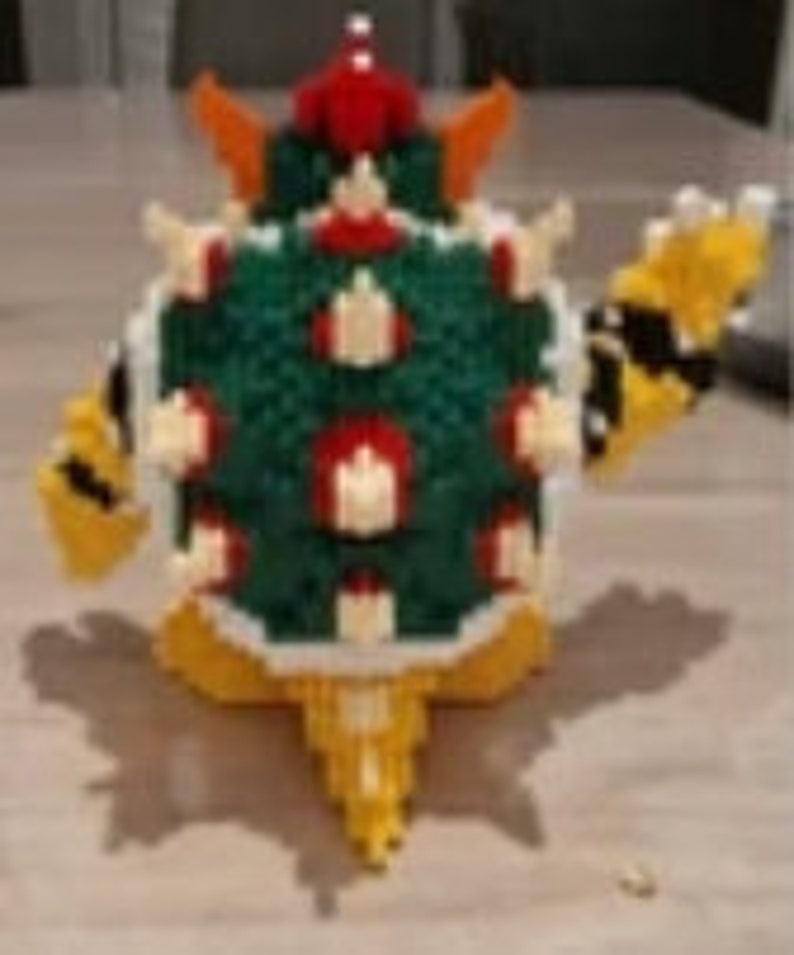 Bowser Micro Blocks Kit - Mario Cosplay Educational Toy | Kids Building ...