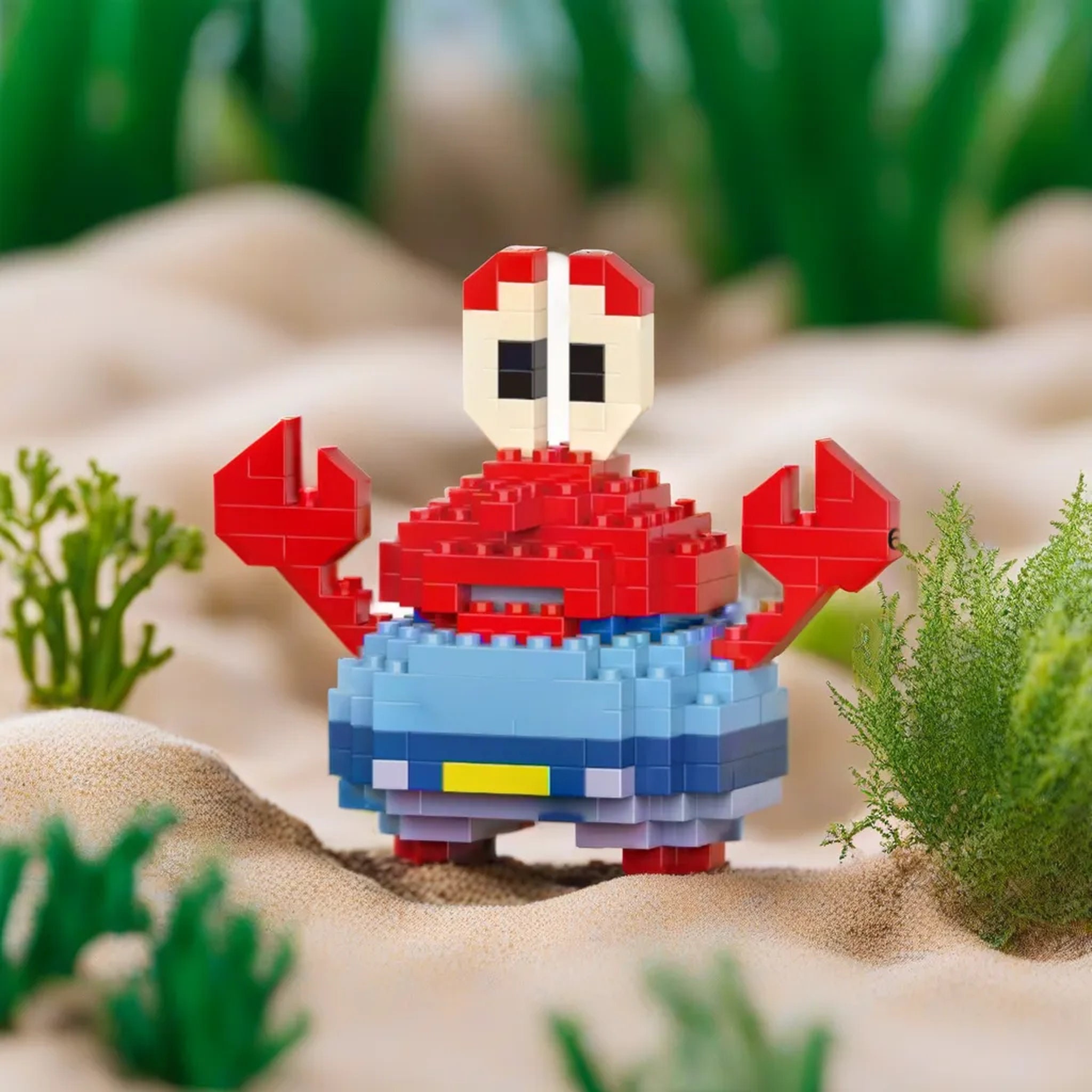 Mr. Krabs Building Blocks Set - Anime-inspired Model Toy | Perfect Gift ...