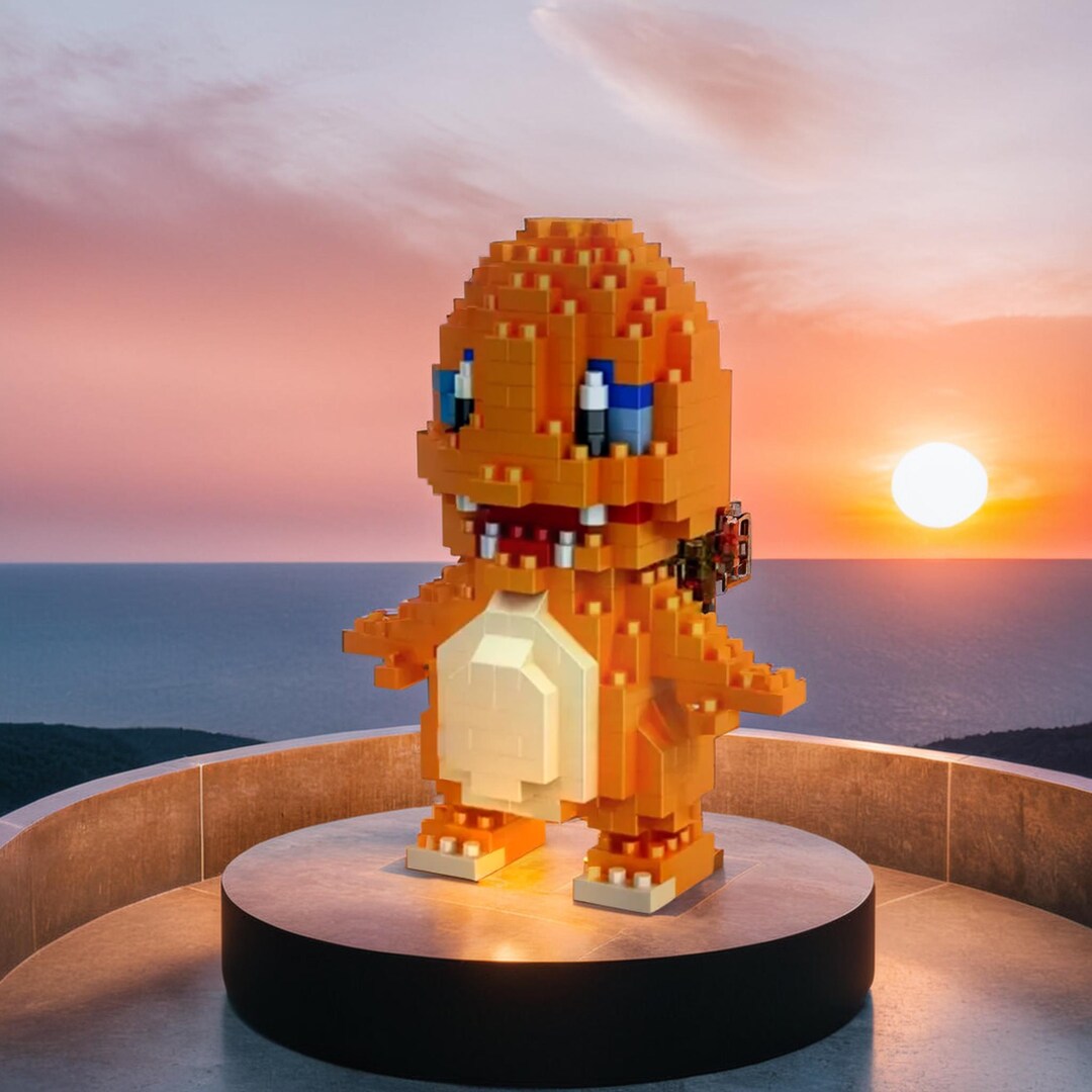 Charmander - DIY Pokémon Mini Diamond Building Blocks Kit - 3D Puzzle ...