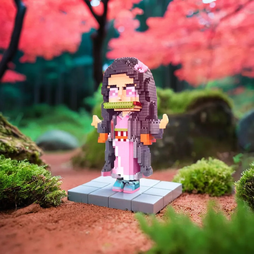 Demon Slayer Nezuko Building Blocks - Kimetsu No Yaiba Anime Toy Set ...