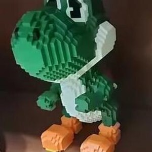 Yoshi Building Blocks - Micro Mario Cosplay Educational Toy for Kids ...