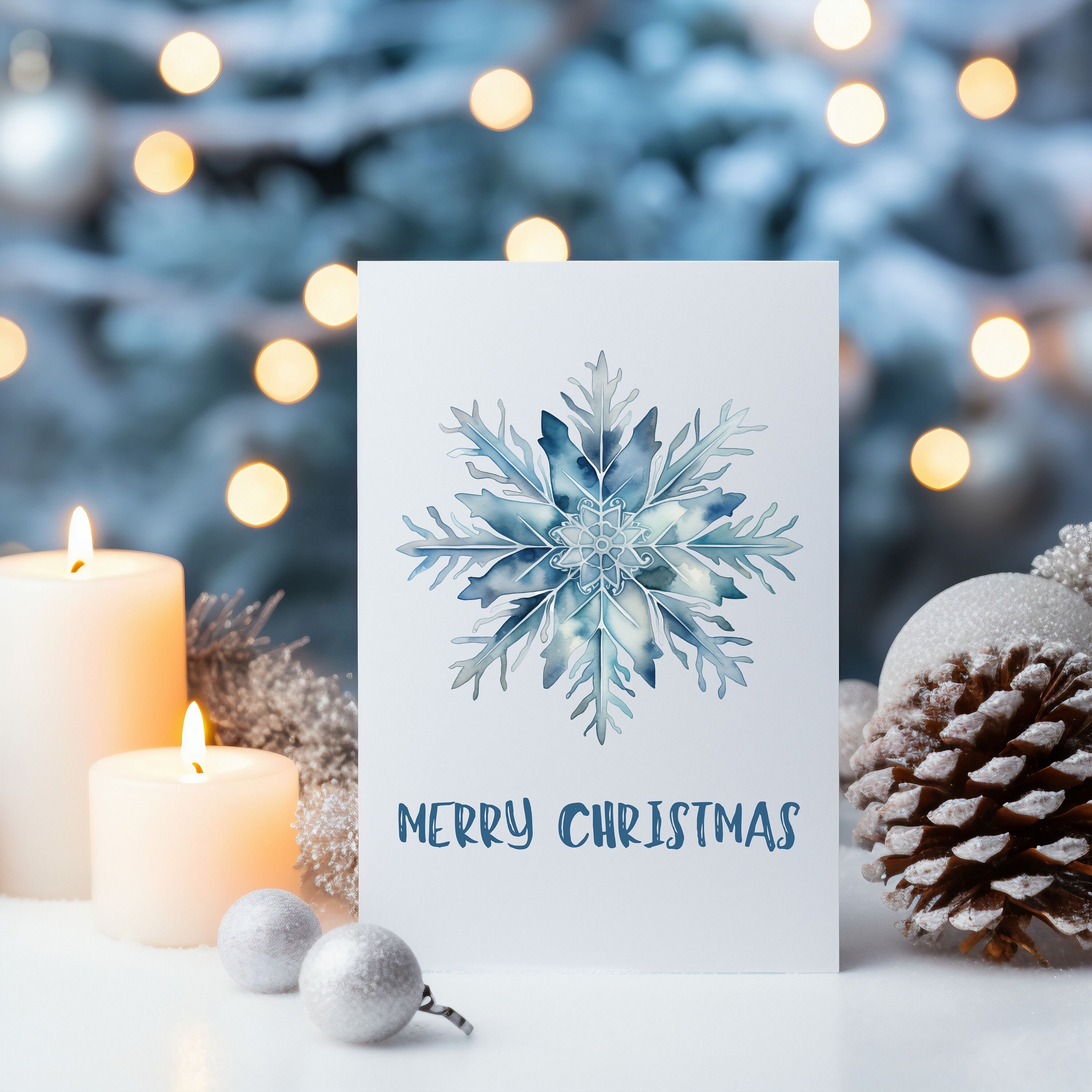 Blue Christmas Watercolor Clipart - Transparent PNG - Christmas Trees ...