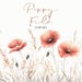 Floral Poppy Watercolor Clipart for Personal and Commercial Use ...