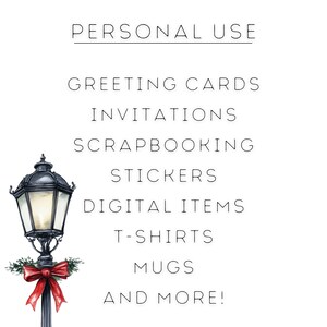 Classic Christmas Clipart - Watercolor Clipart for Personal and ...