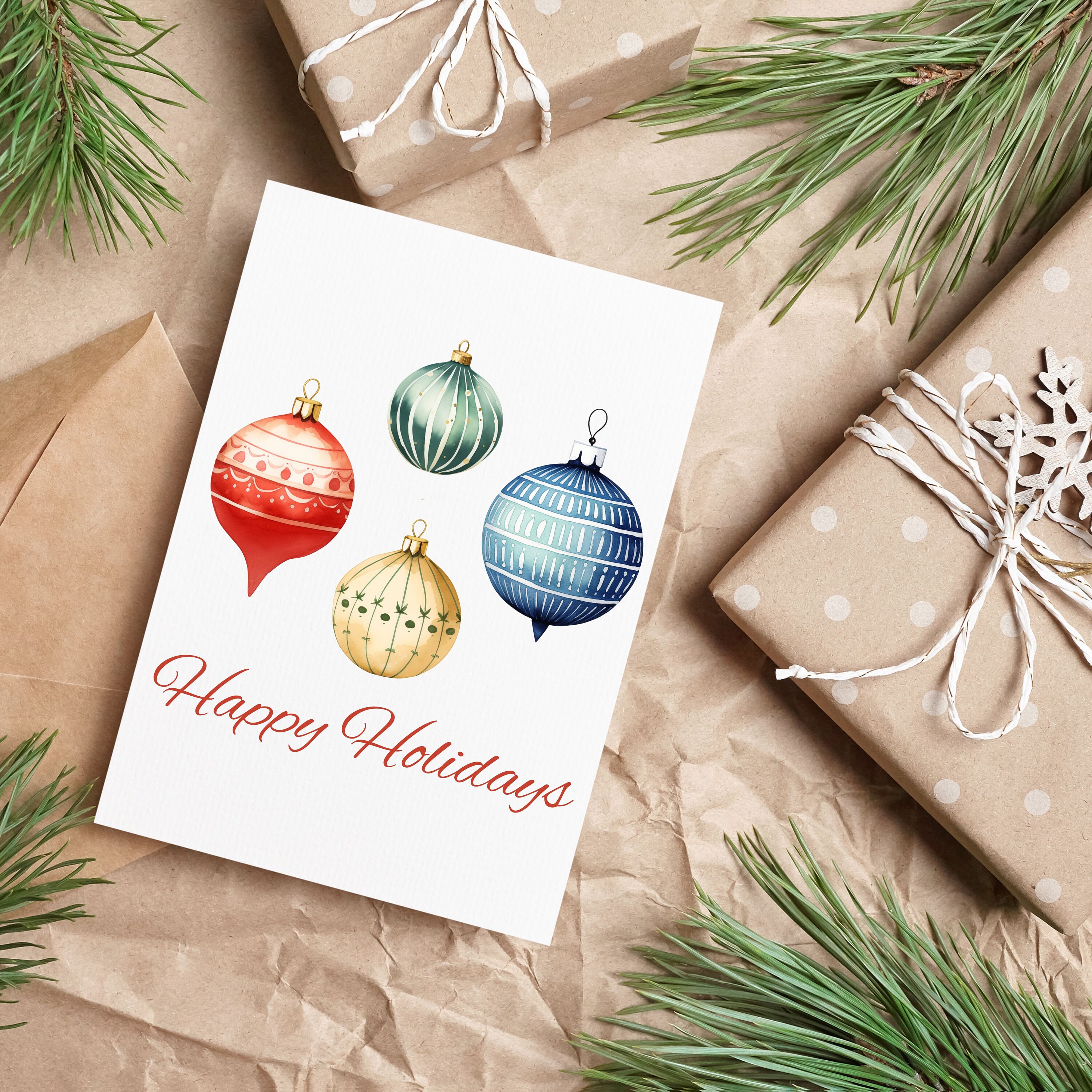 Christmas Ornaments Clipart - Digital Download - Transparent PNG ...