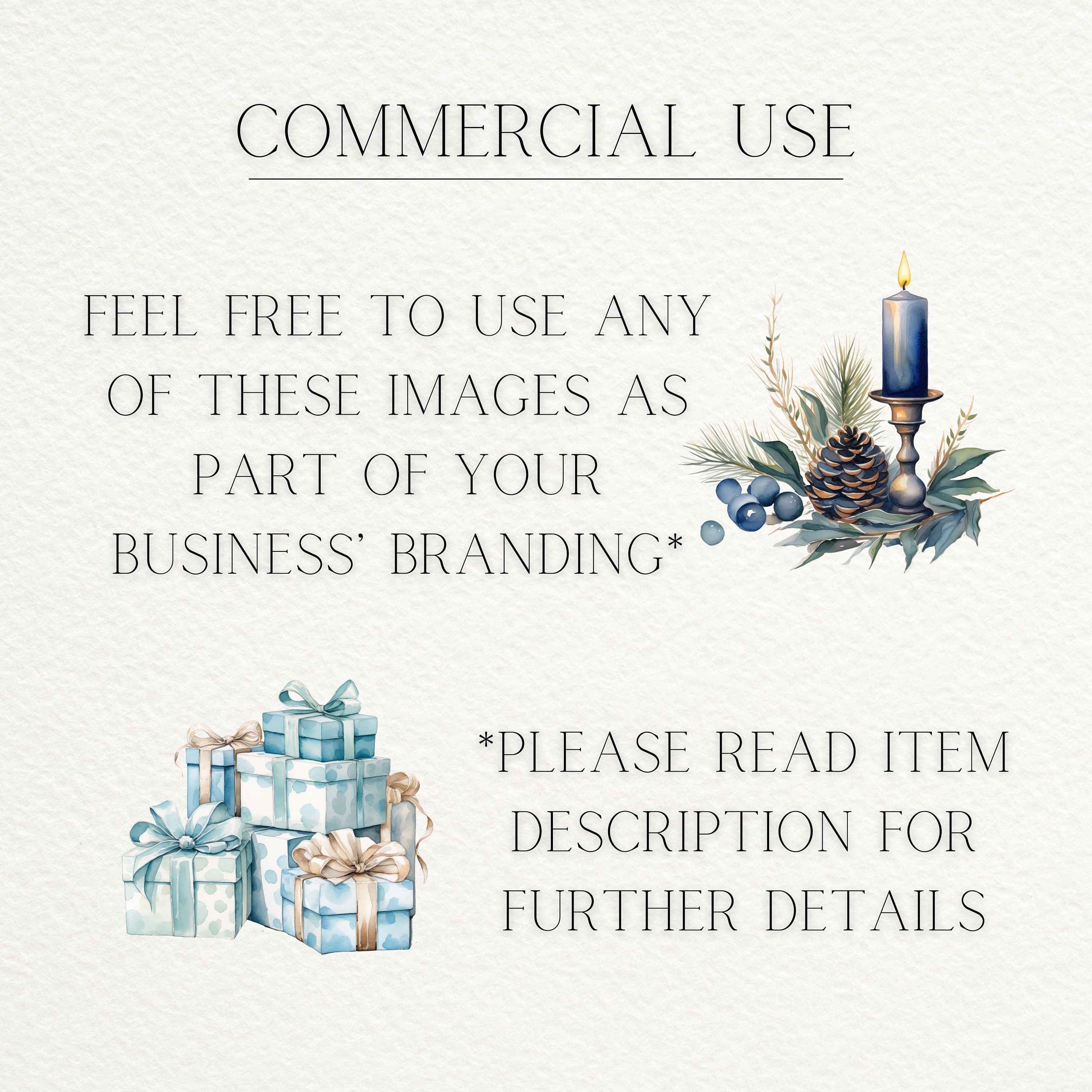 Blue Christmas Watercolor Clipart - Transparent PNG - Christmas Trees ...