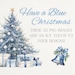 Blue Christmas Watercolor Clipart - Transparent PNG - Christmas Trees ...