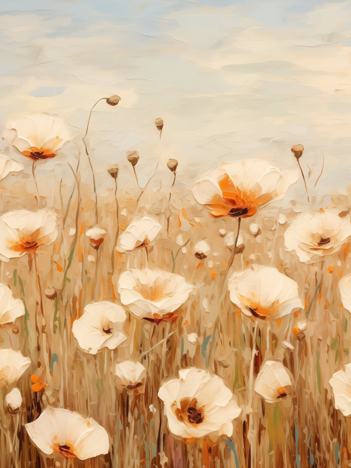 Printable Digital Download of a Impasto Style Oil Painting - Etsy