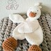 Comforter Goose Plush Toy Baby Lovey Sleeping Toy Cuddly Snuggler Bird ...