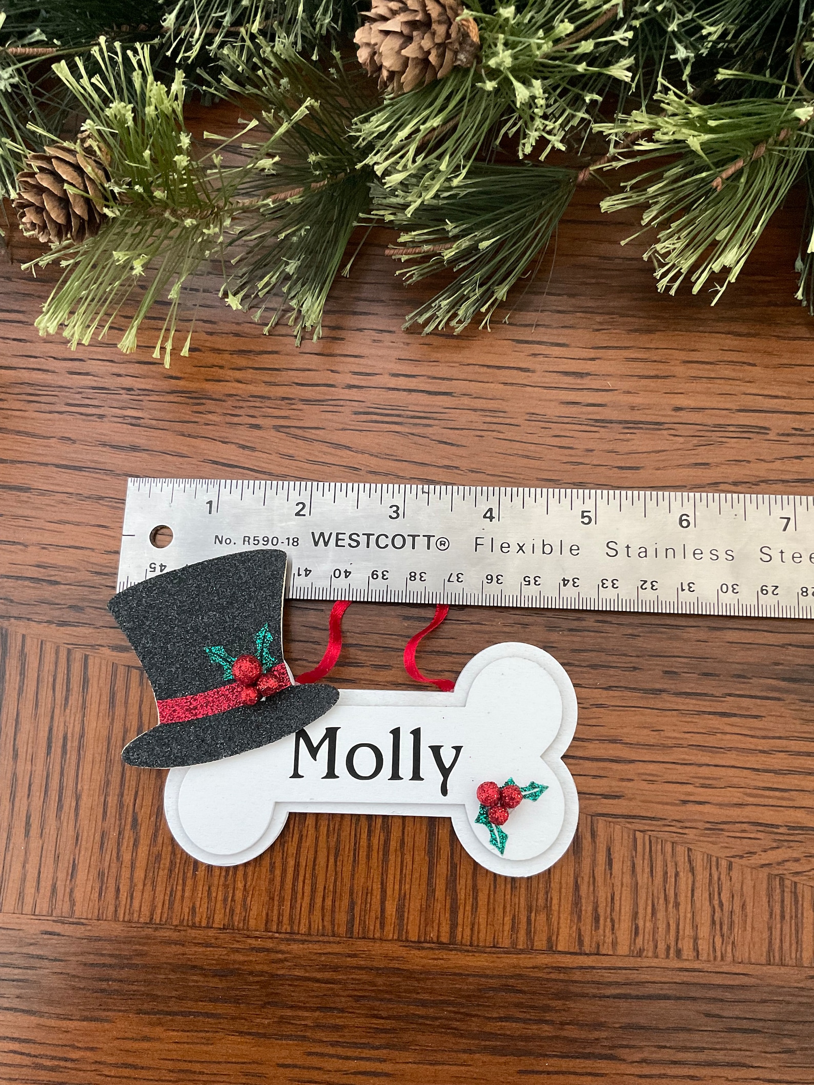 Personalized Dog Bone Christmas Ornament - Etsy