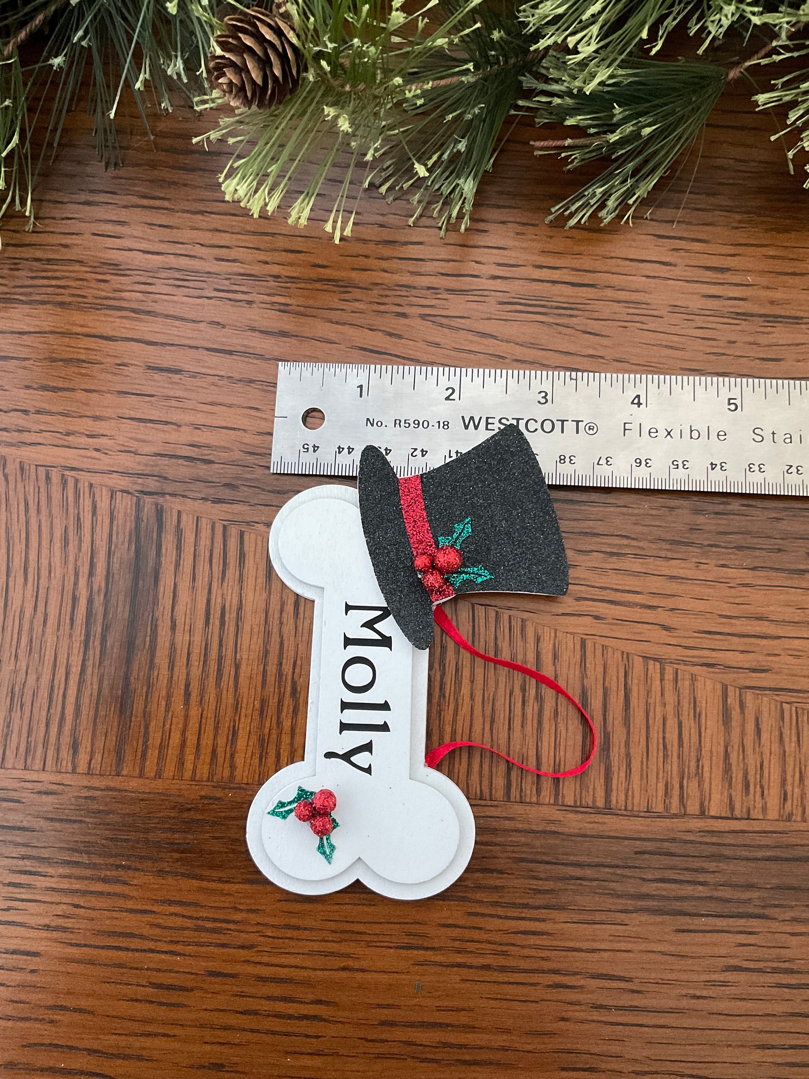 Personalized Dog Bone Christmas Ornament - Etsy