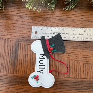 Personalized Dog Bone Christmas Ornament - Etsy