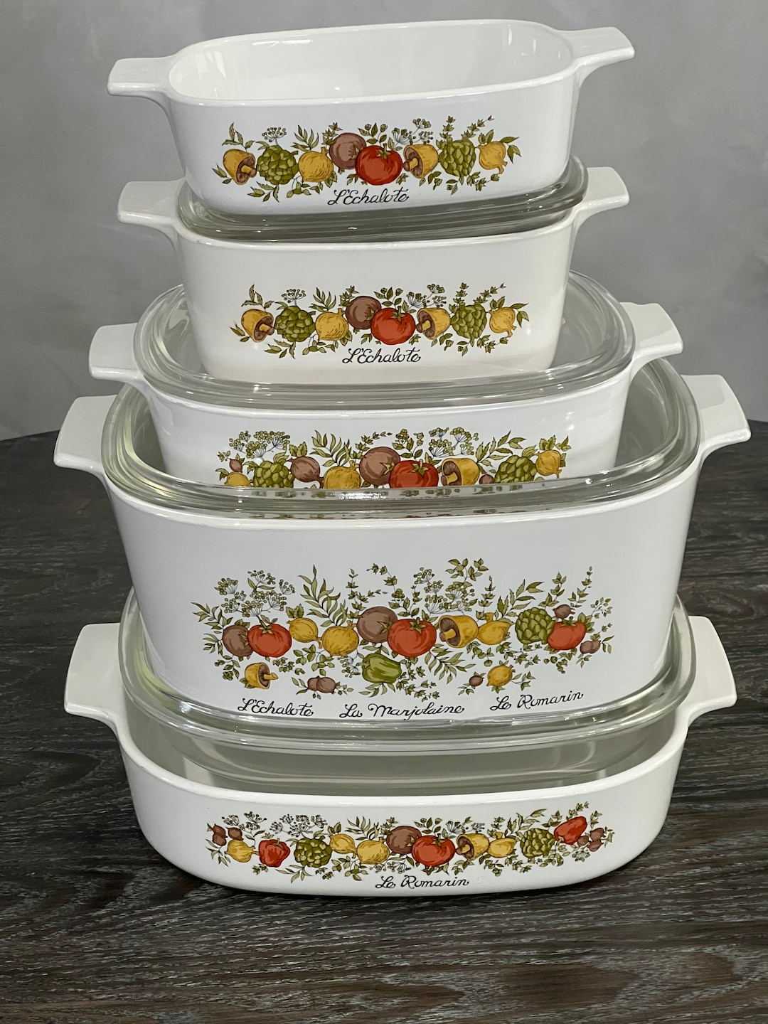 RARE- Vintage Spice of Life Corningware Set - Etsy
