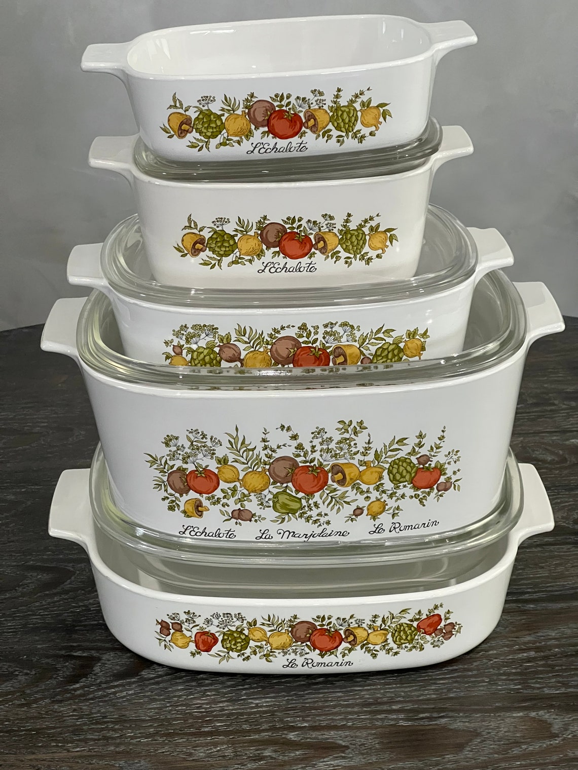 RARE- Vintage Spice of Life Corningware Set - Etsy