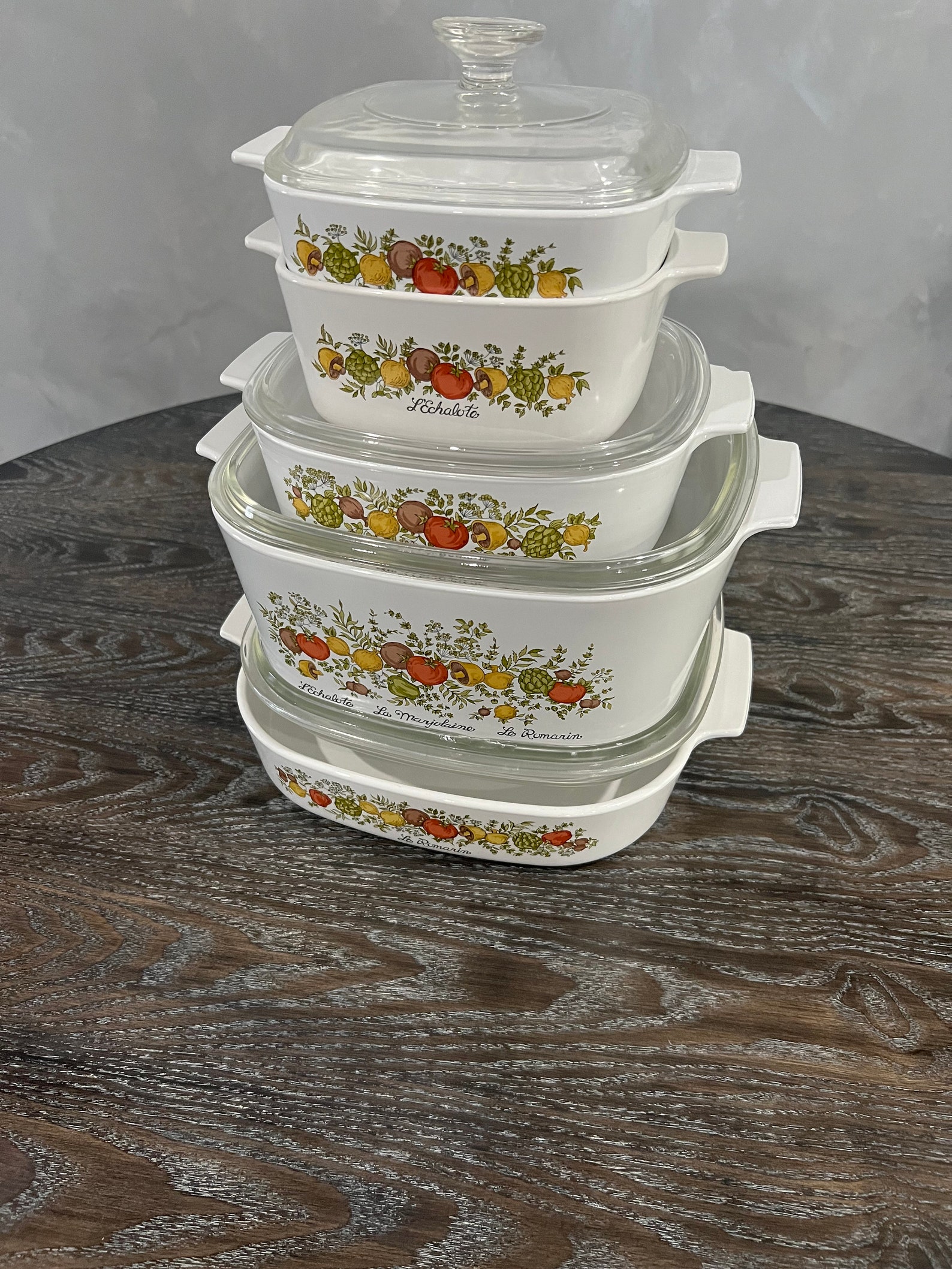 RARE- Vintage Spice of Life Corningware Set - Etsy