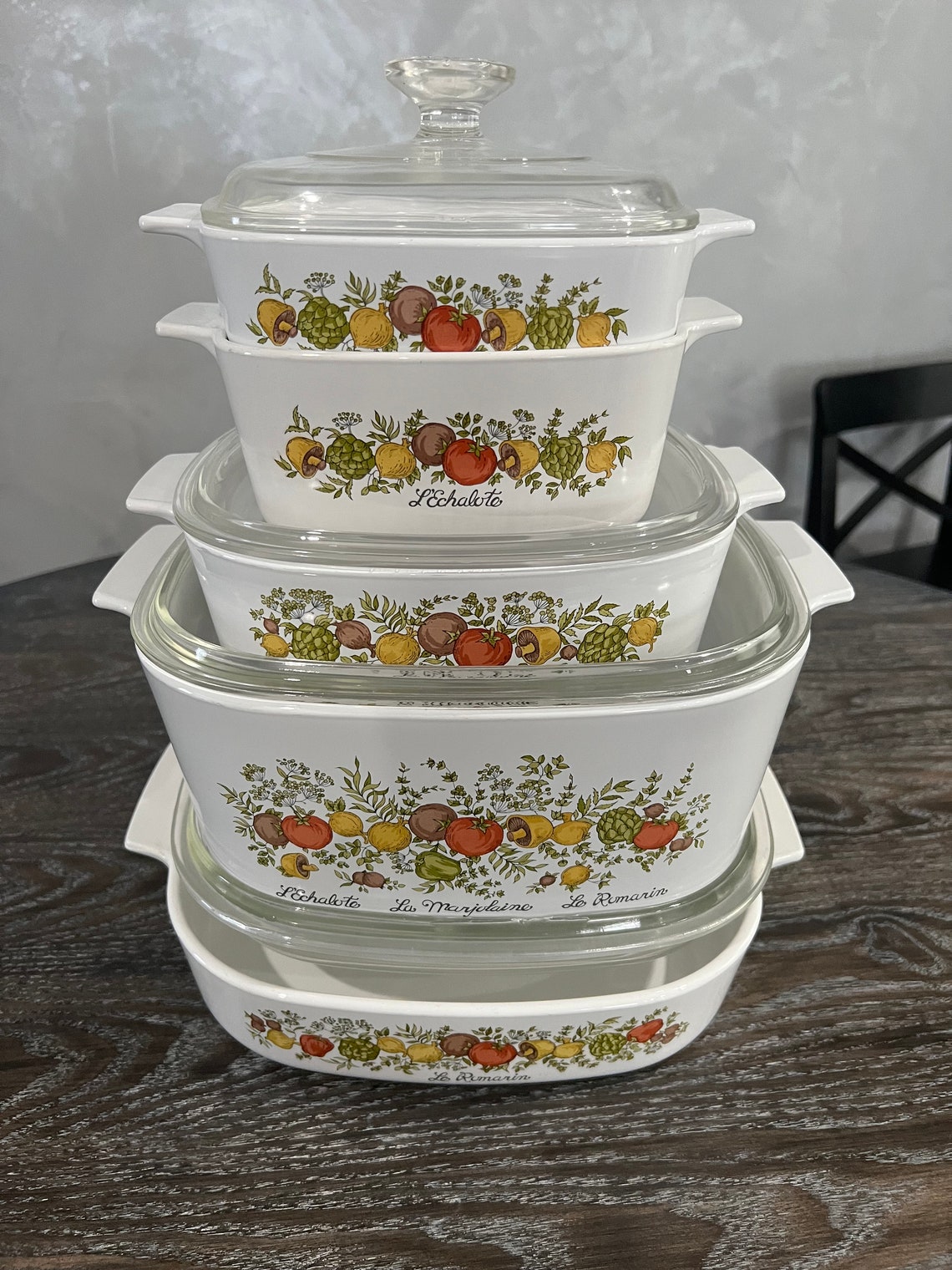 RARE- Vintage Spice of Life Corningware Set - Etsy