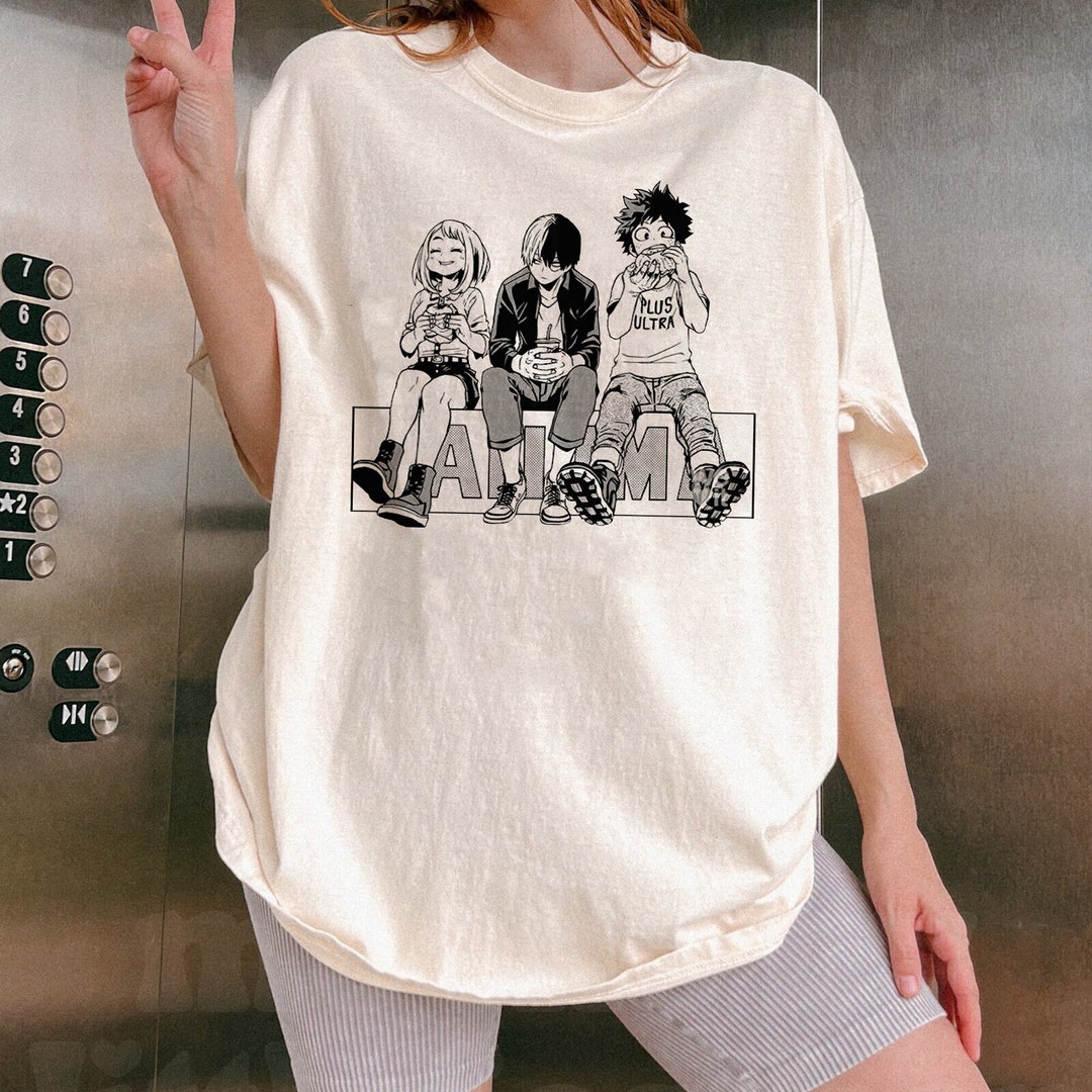 Unisex, Cute Anime Tshirt, Manga Lover Shirt, Anime Graphic Tee, Otaku ...
