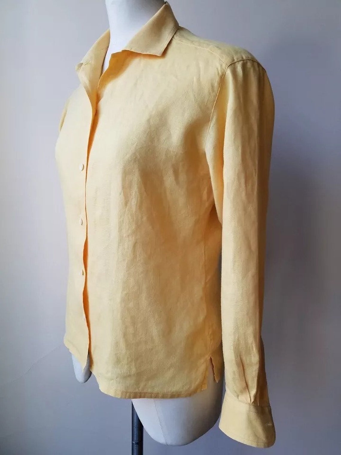 Moreno Martini Linen Shirt Light Yellow DA Firenze Women Size M - Etsy