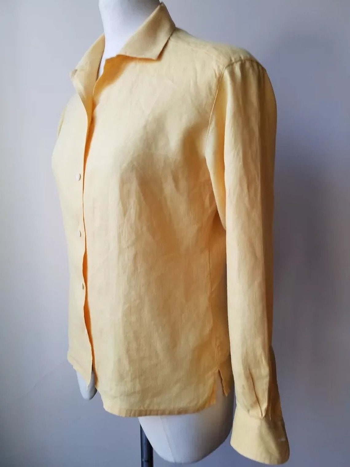 Moreno Martini Linen Shirt Light Yellow DA Firenze Women Size M - Etsy