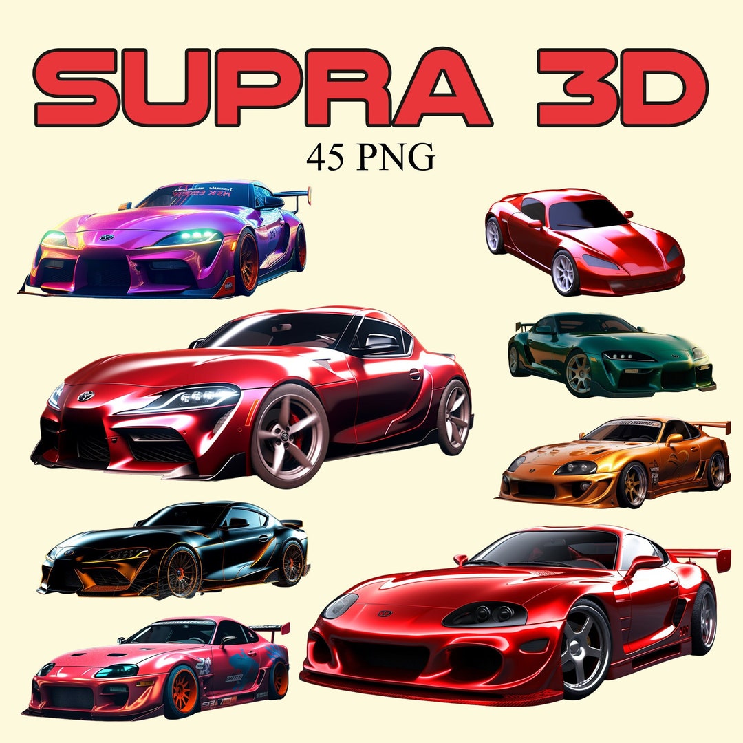 Supra SVG PNG Vector Pack, Vector Pack Pro Jdm Car, Supra Fast Tuner ...