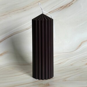 Extra Large Thick Ribbed Pillar Candles - 7cm Diameter - Decorative Handmade Home Accessories ...