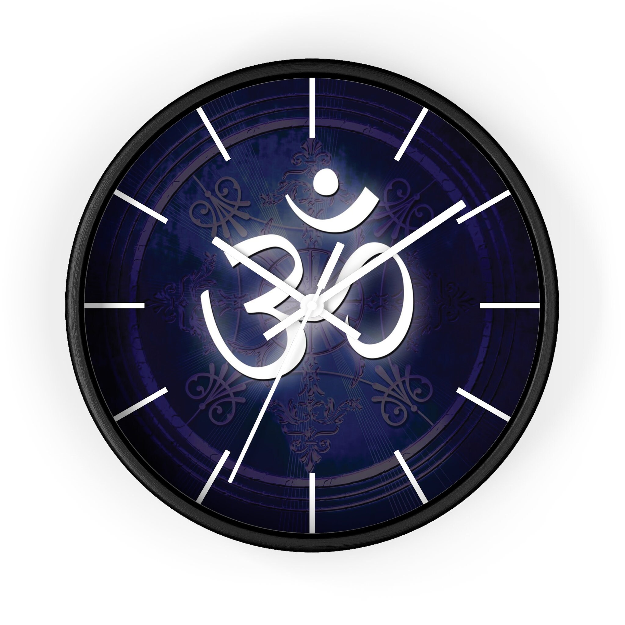 Om Wall Clock, Spiritual Wall Clock, Gift Wall Clock, Hindu Wall Clock ...