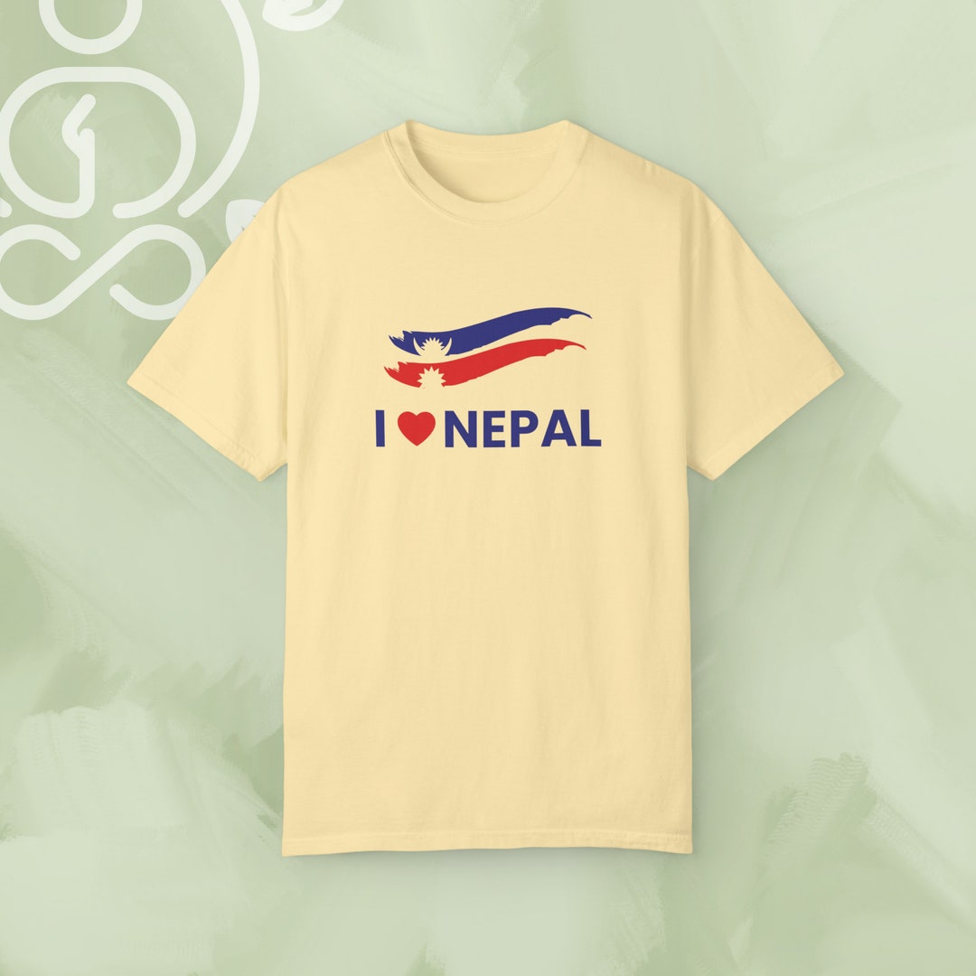 I Love Nepal T Shirt, Nepali Clothing, Nepal Shirt,nepal Gifts, Made in ...