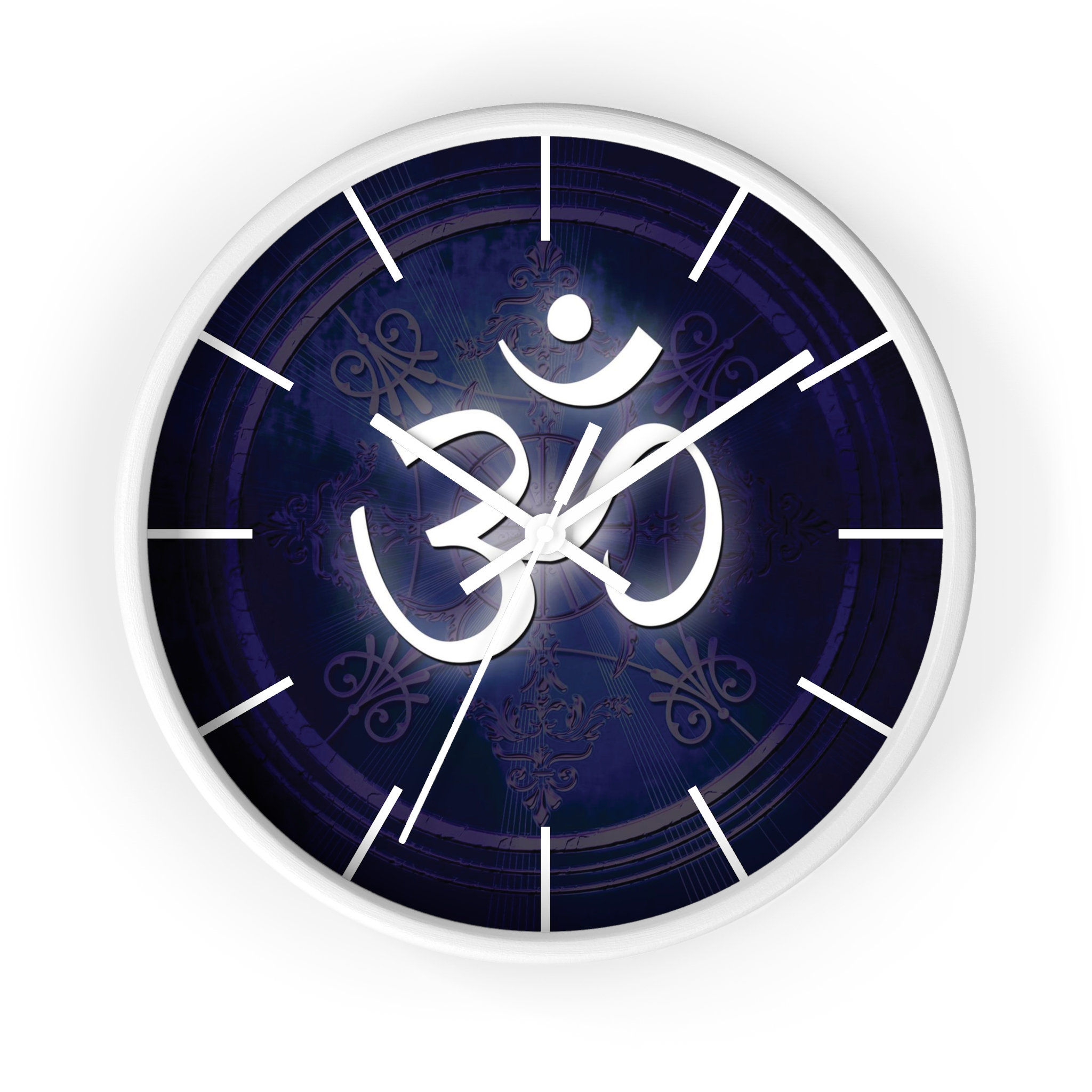 Om Wall Clock, Spiritual Wall Clock, Gift Wall Clock, Hindu Wall Clock ...
