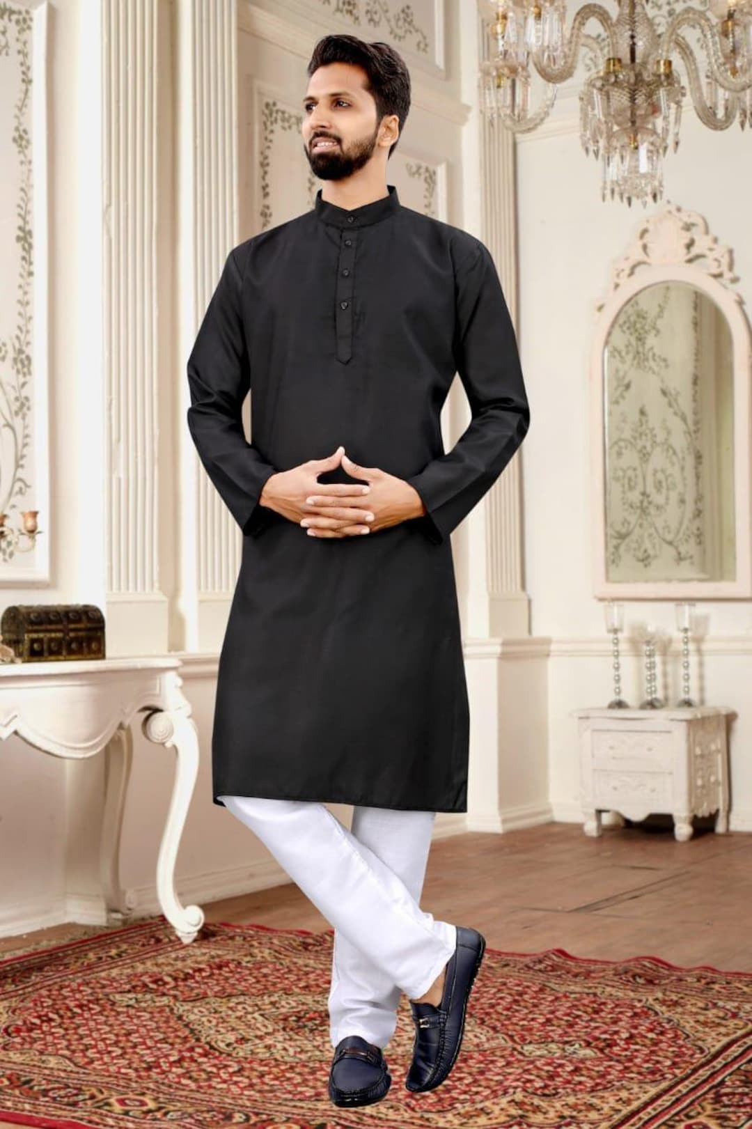 Men's Kurta Pajama Set - Etsy