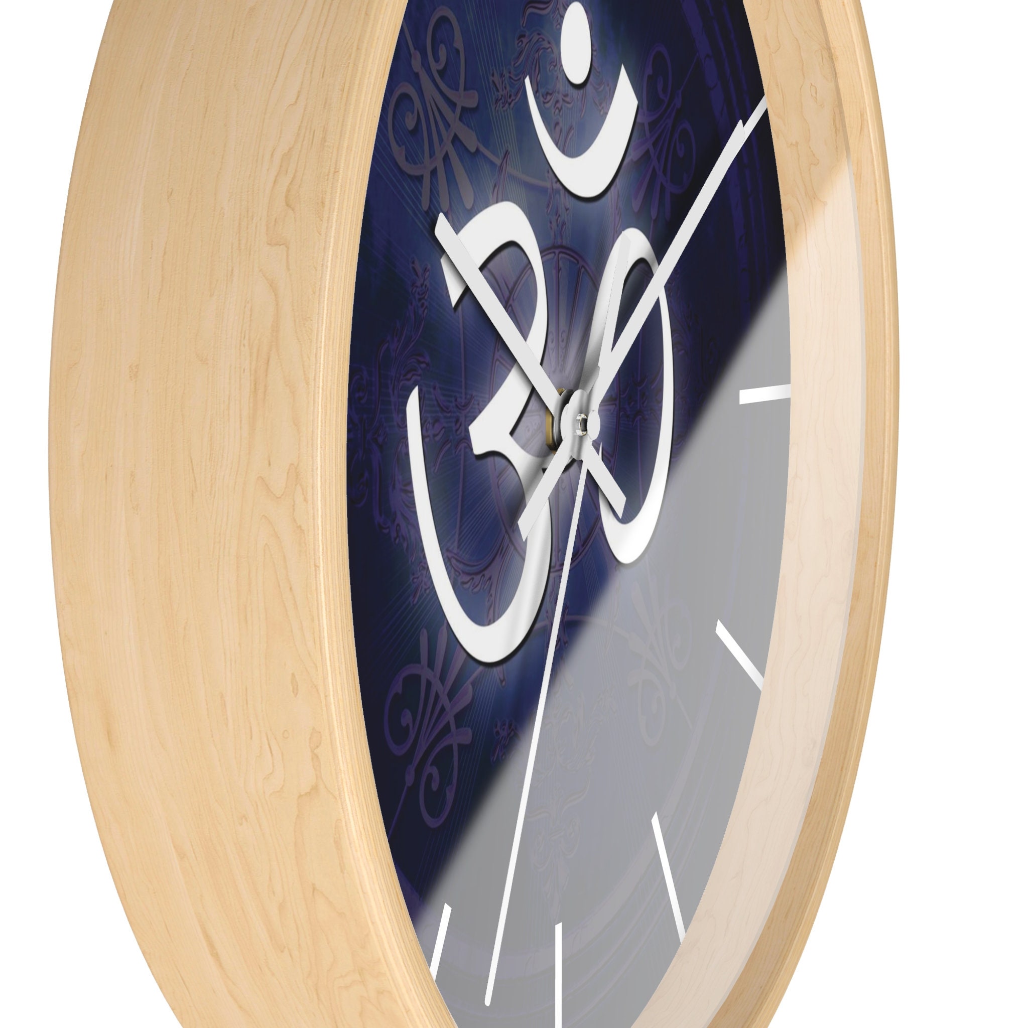 Om Wall Clock, Spiritual Wall Clock, Gift Wall Clock, Hindu Wall Clock ...