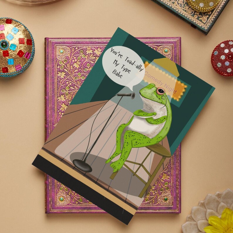 Toad and Frog Snarky Sassy Greeting Card You Are Toad-ally My Type Babe ...