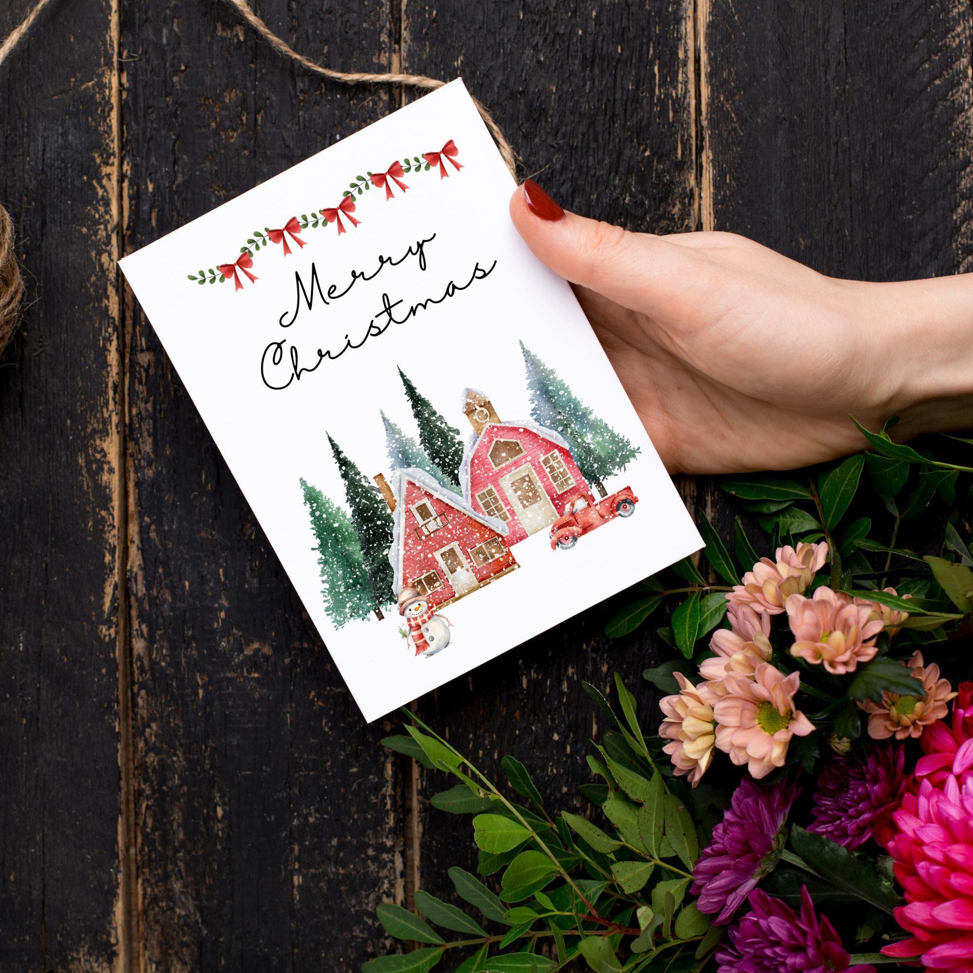 Printable Christmas Cards Instant Download Holiday Greeting Cards - Etsy