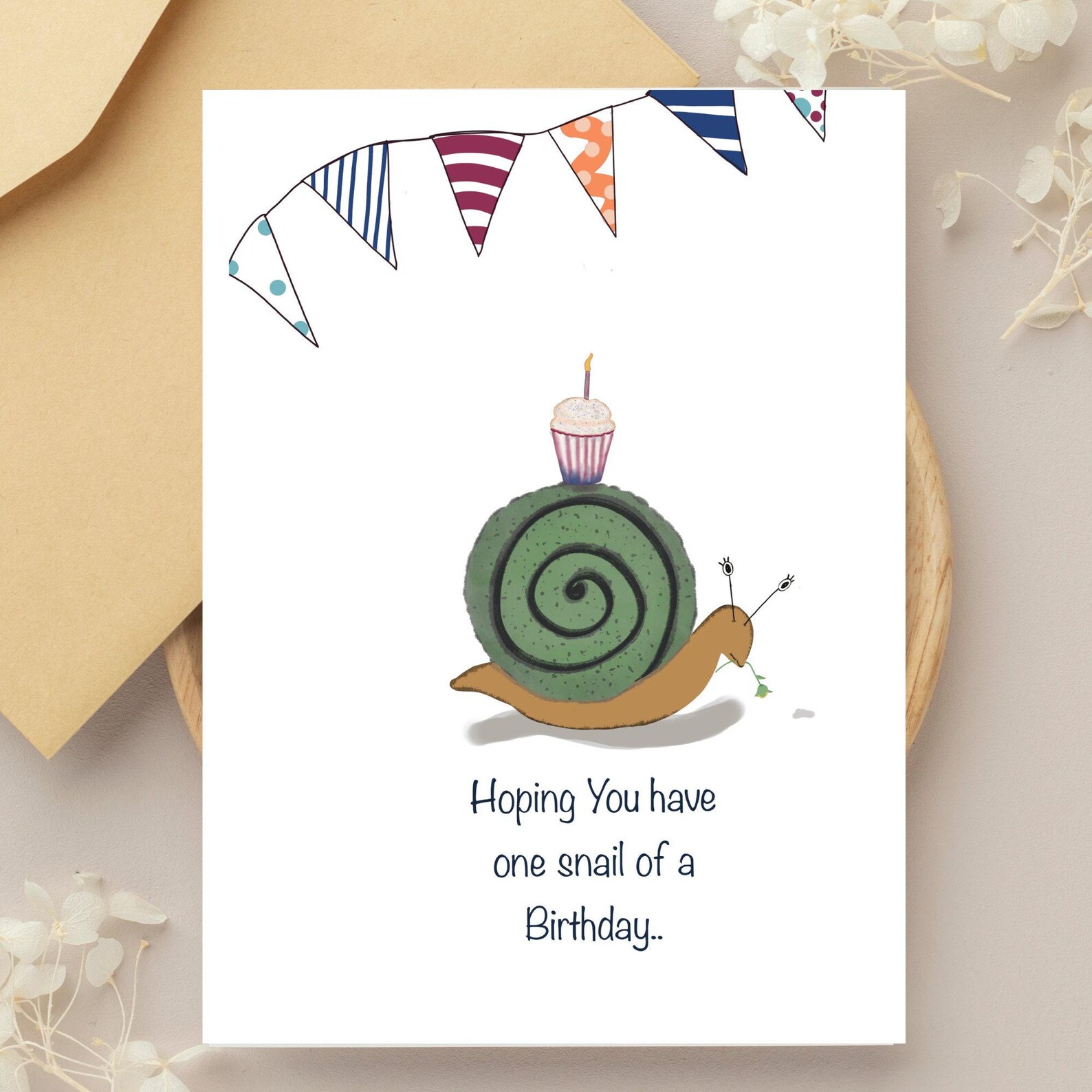 Funny Birthday Card Printable Card Snail Birthday Card Funny Greeting ...