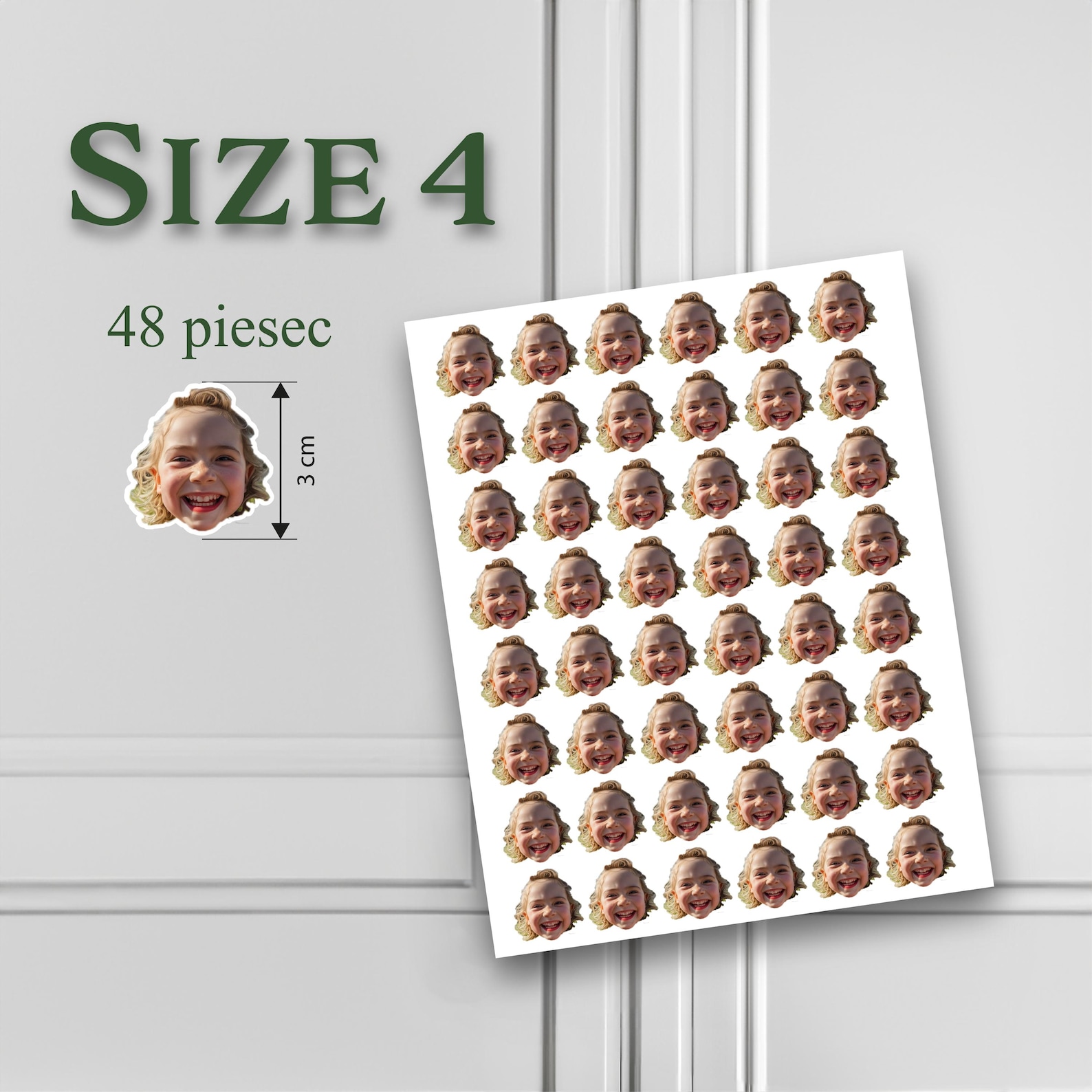 Personalized Face Stickers for Birthday Party, Custom Celebration Decor ...