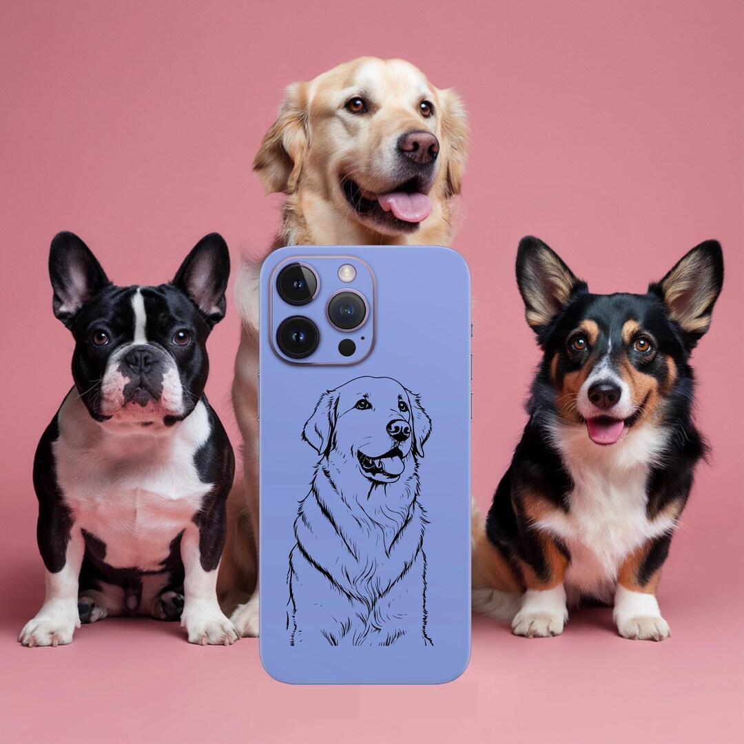 Custom Personalized Pet Outline Skins for All Iphones | High-quality 3M ...